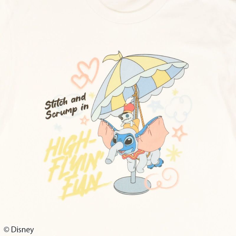 Disney】リロ&スティッチ/STITCH IN COSTUME(ダンボ)/Tシャツ Disney】リロ&スティッチ/STITCH IN COSTUME(ダンボ)/Tシャツ