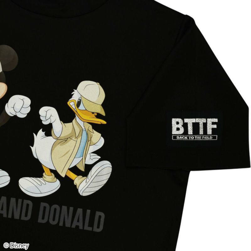 Disney】ミッキー&ドナルド/モックネックTシャツ(BACK TO THE Disney】ミッキー&ドナルド/モックネックTシャツ(BACK TO THE